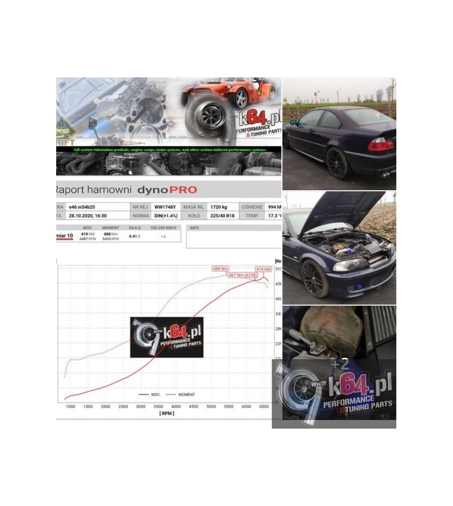 turbo kit bmw e46 m54 k64performance stage2