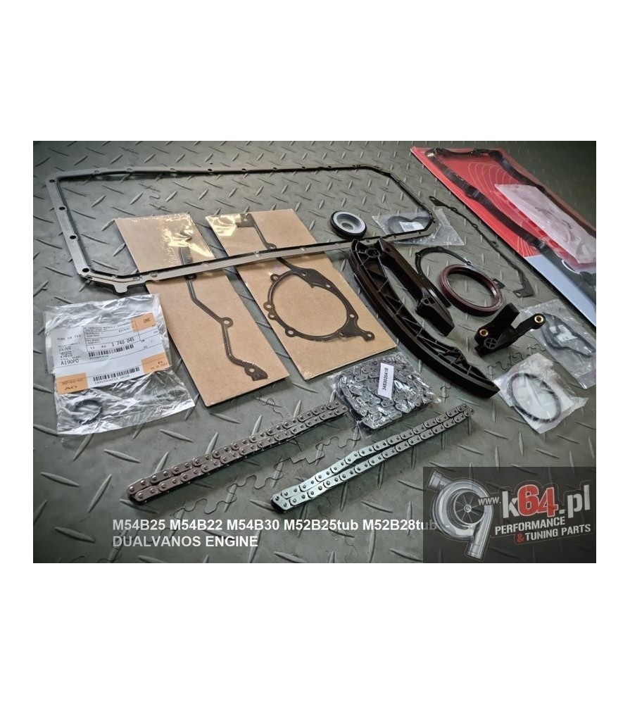 full set engine gaskets + chains for the BMW M54 M52tub engine