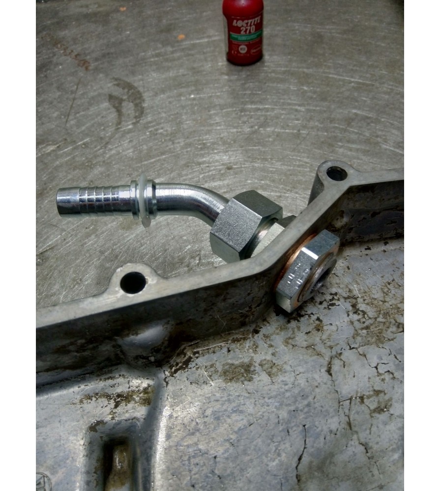 BMW M50 M52 M54 TURBO OIL RETURN TO THE ENGINE - FLANGE DRAIN SCAVENGE