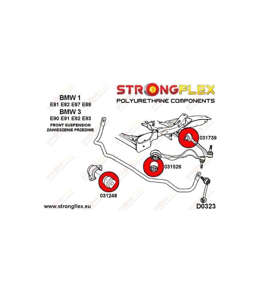 Front wishbone bush BMW E81 E82 E87 E88 E90 E91 E92 E93